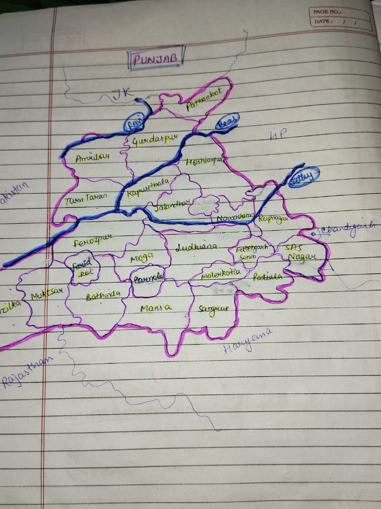 Map of Punjab | PDF