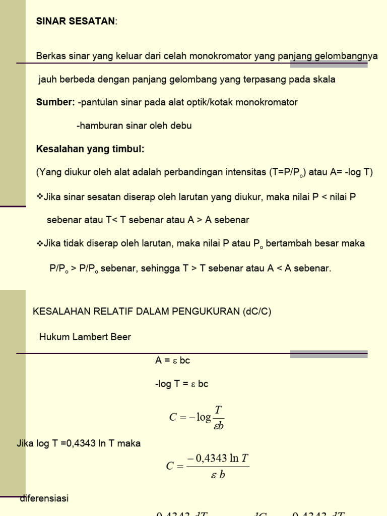 4, Spektrofotometer Uv-Vis 2 | PDF | Metode & Bahan Ajar | Teknologi & Rekayasa