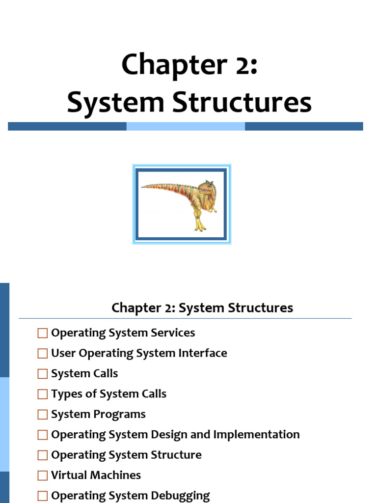 ch02_System Structures | PDF | Operating System | Shell (Computing)