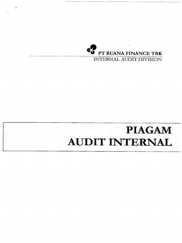 Piagam Audit Internal 2019 | PDF