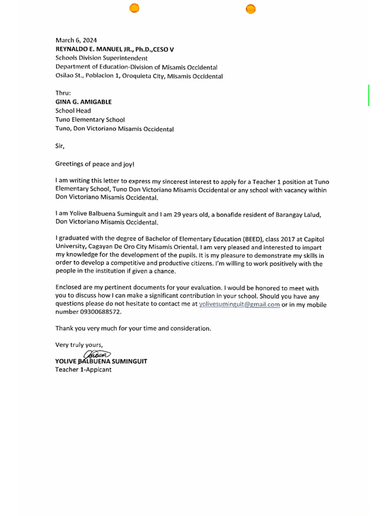 Letter of Intent | PDF