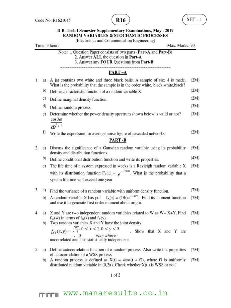 RVSP | PDF | Probability Density Function | Probability Distribution