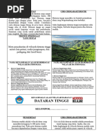HANDOUT GEOGRAFI - Dataran Tinggi Dan Rendah | PDF