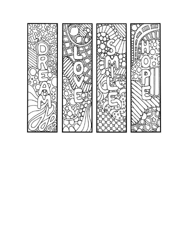 Marcapaginas para Colorear | PDF