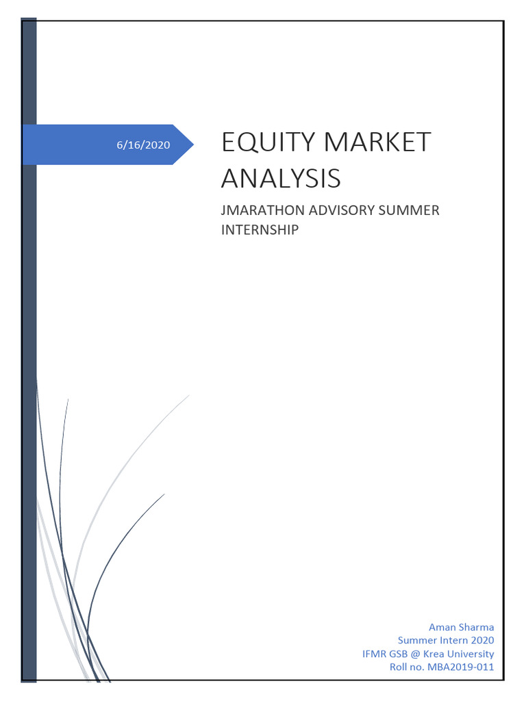 Equity Market Analysis - Aman Sharma - IFMR | PDF | Financial Markets ...