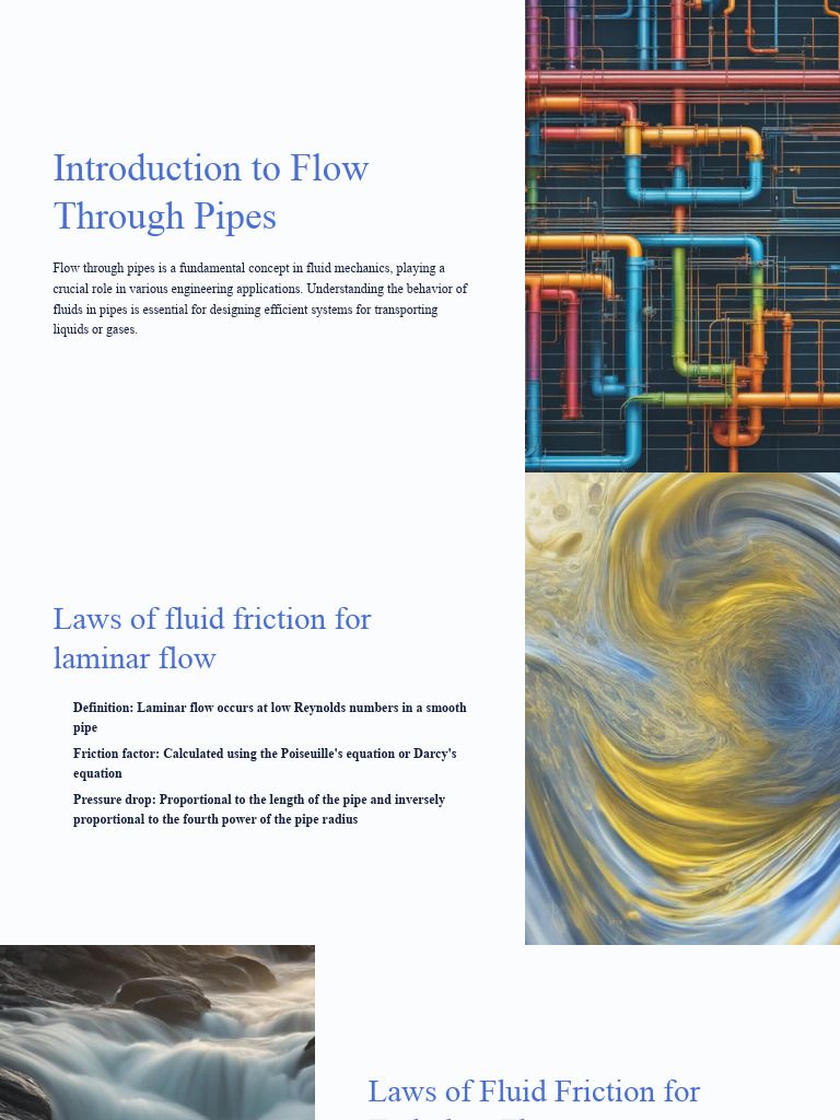 Introduction-to-Flow-Through-Pipes | PDF | Reynolds Number | Fluid Dynamics