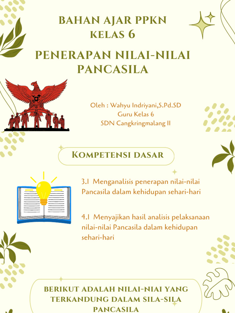 Bahan Ajar PPKN Kelas 6 | PDF