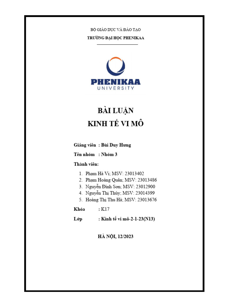 Bài luận Phân tích các yếu tố liên quan đến cầu về trà sữa - Nhóm 3 - Lớp KTVM (N13) | PDF