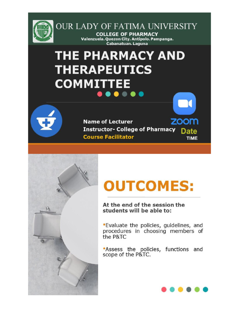 Module 2-The Pharmacy and Therapeutics Commitee | PDF