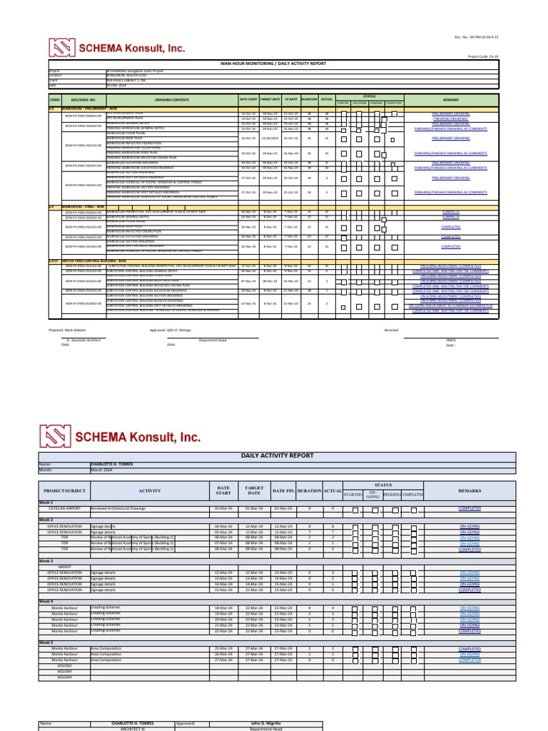 ARD Daily Activity Report-MARCH 2024 | PDF | Buildings And Structures