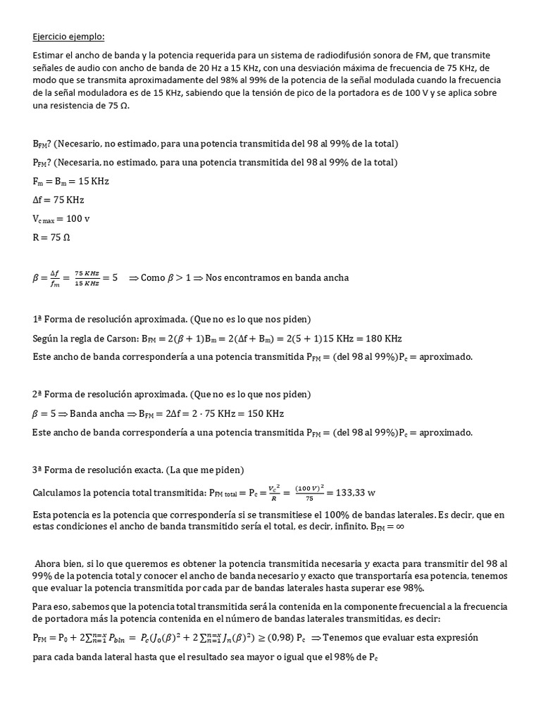 Ejercicio Tema 4-Modulacion Angular | PDF | Modulación de frecuencia ... Ejercicio Tema 4-Modulacion Angular | PDF | Modulación de frecuencia ...