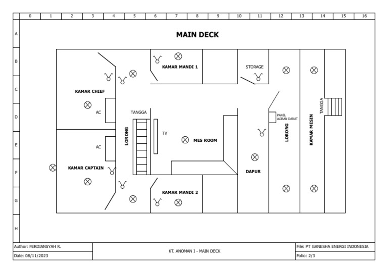 KT Anoman I - Main Deck PDF | PDF