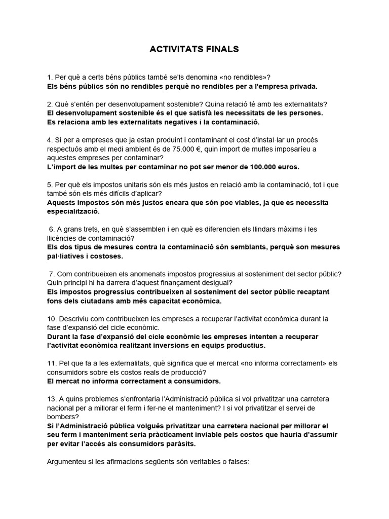 Activitats | PDF
