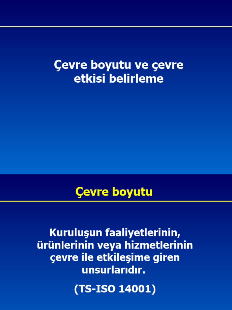 Cevre Boyutu Ve Cevre Etkisi | PDF