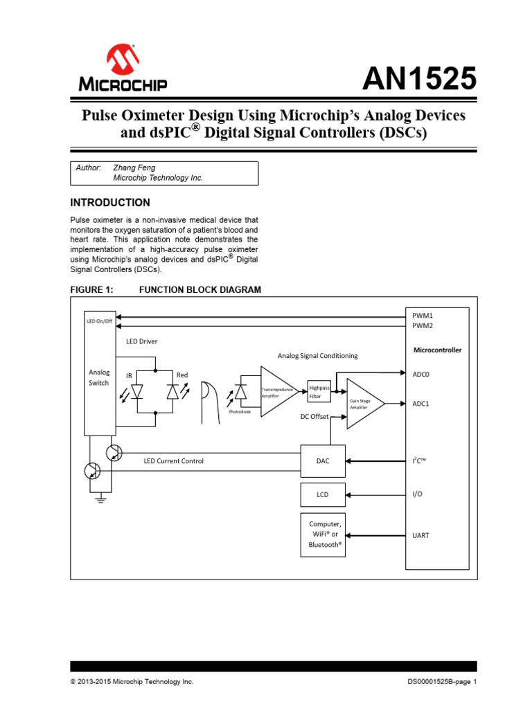 Pulse Oximeter Design Using Microchip'S Analog Devices and Dspic ...