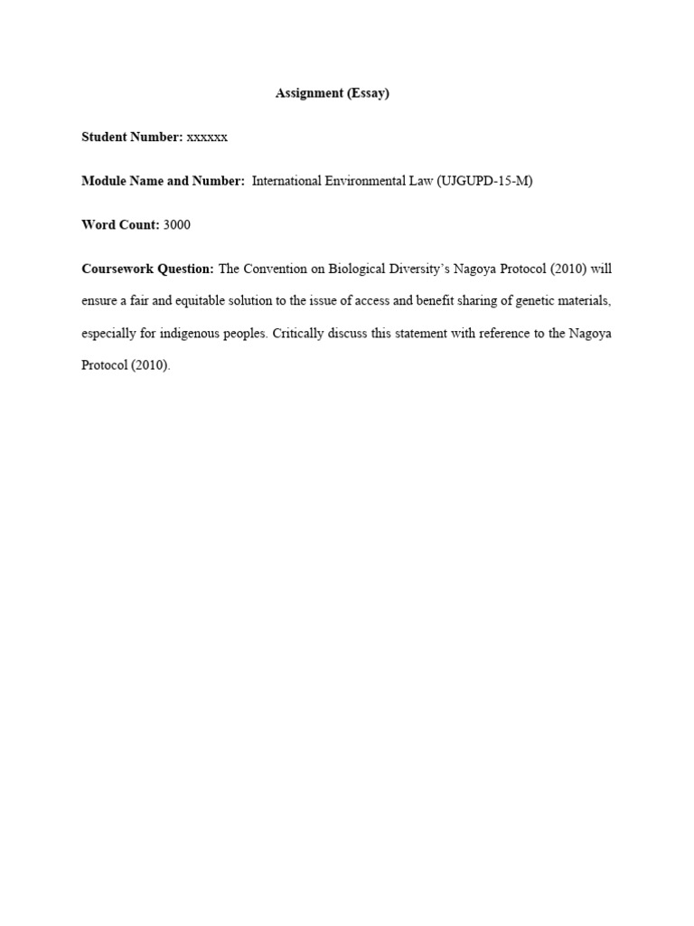 Usb Nagoya Protocol | PDF | Treaty | Traditional Knowledge