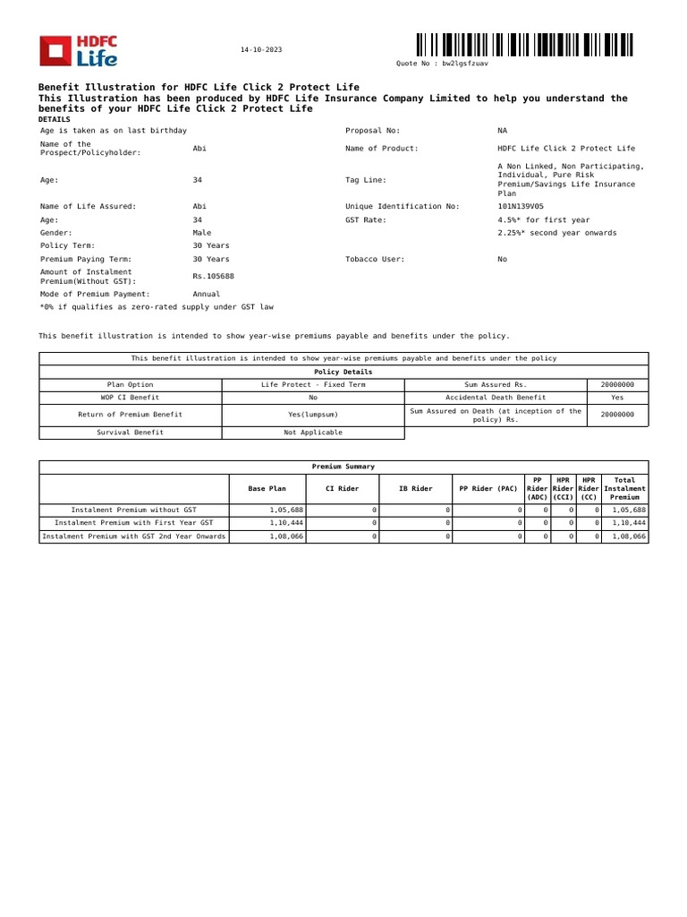 Illustration - 2023-10-14T171945.641 | PDF | Life Insurance | Insurance