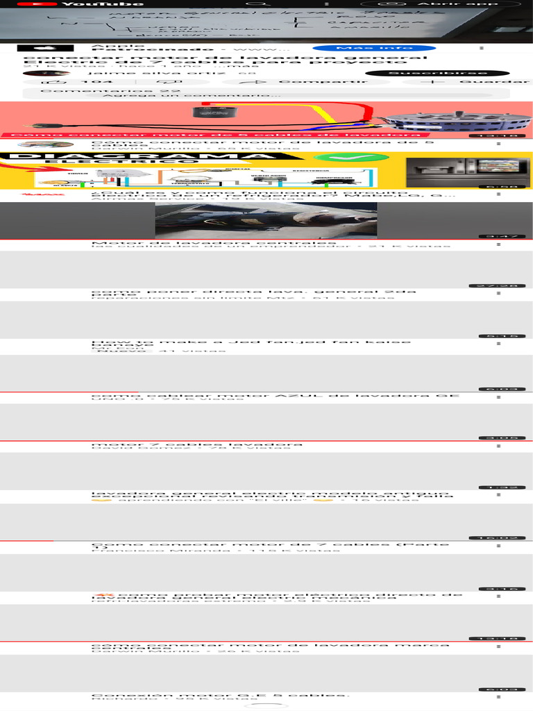 Conectar Motor de Lavadora General Electric de 7 Cables para Proyecto - YouTube | PDF | Lavadora ...