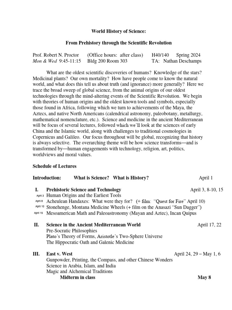 World History Science 2024 | PDF | Science | Scientific Revolution