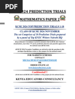 Kcse 2023 Math P2 MS | PDF