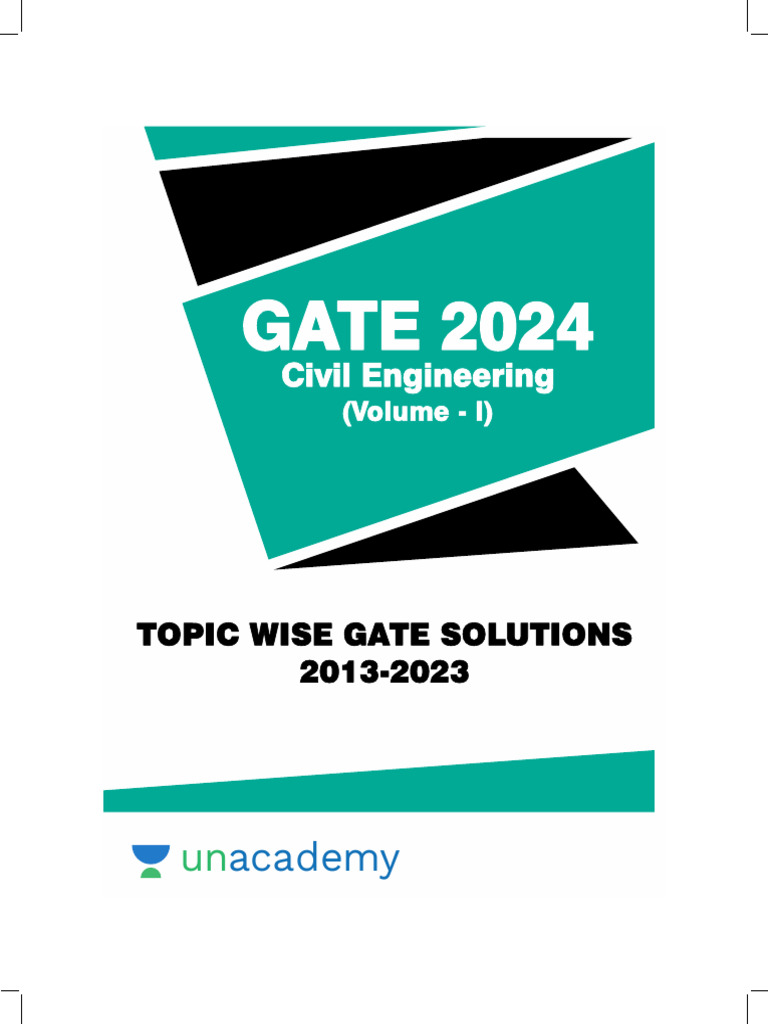 GATE 2024 Civil Engineering Solutions | PDF | Creep (Deformation ...