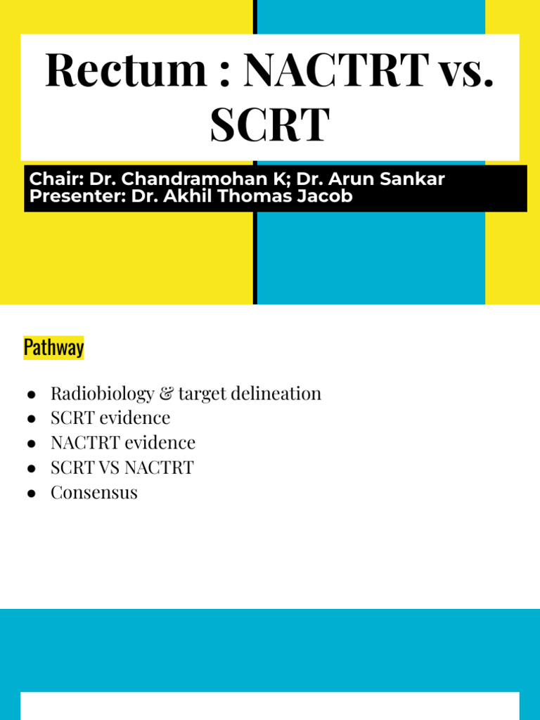 Rectum - Nactrt vs. Scrt | PDF | Clinical Medicine | Medical Specialties
