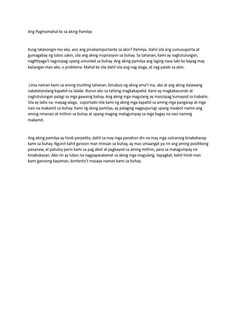 Filipino Essay | PDF