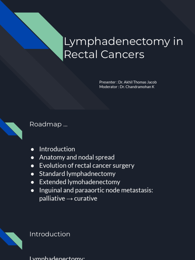 Lymphadenectomy in Rectal Cancers | PDF | Colorectal Cancer | Rectum