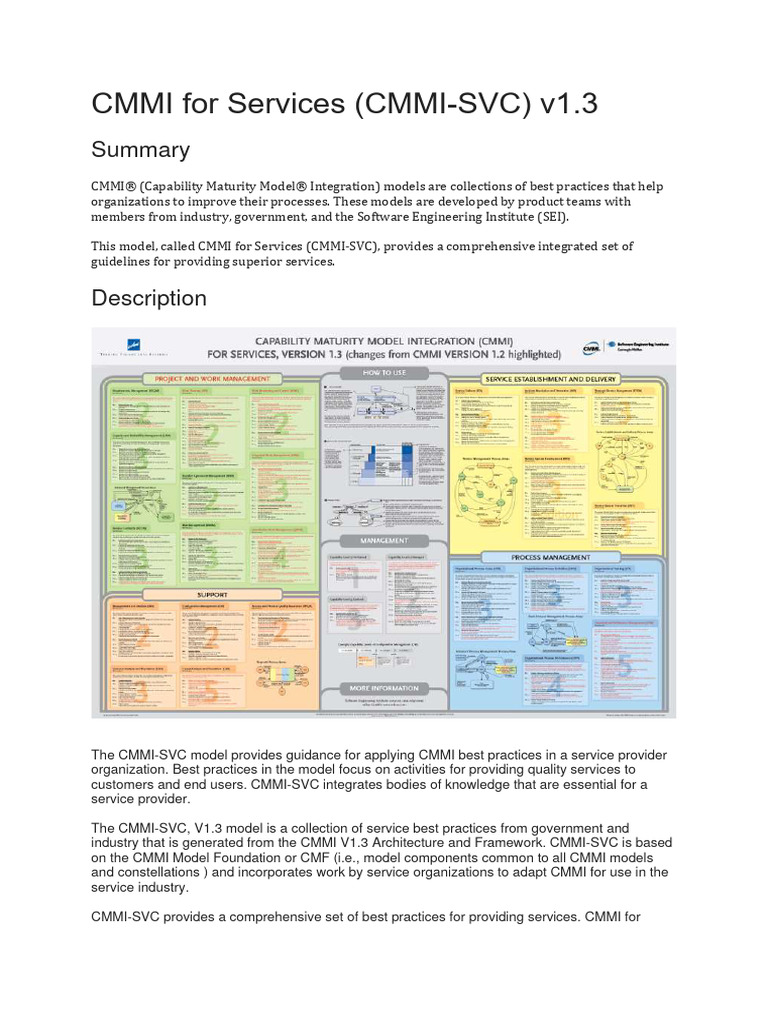 CMMI For Services | PDF | Software Engineering | Information Technology