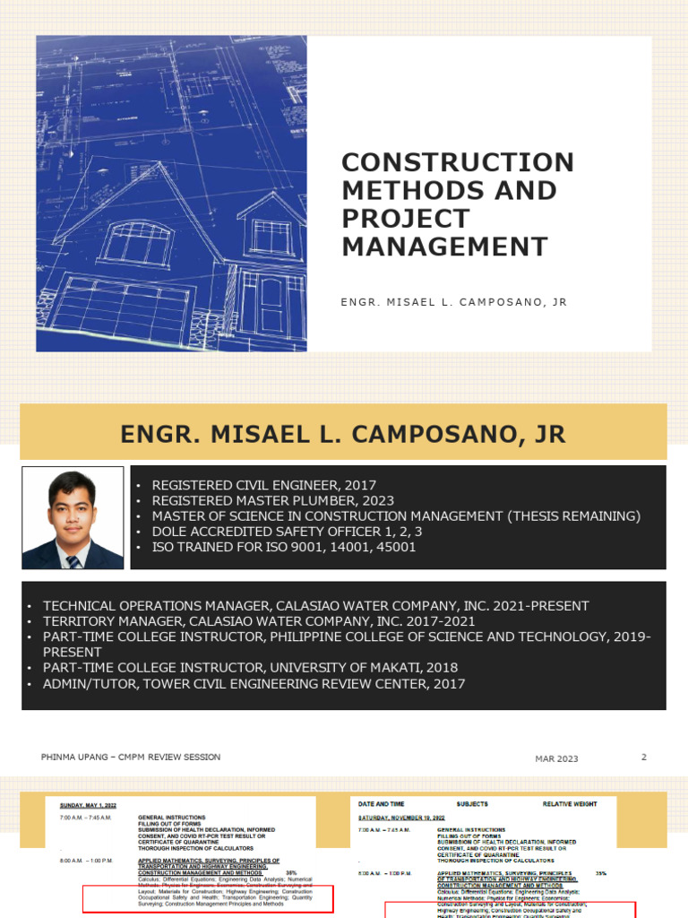 CMPM Upang 1 | Download Free PDF | Project Management | Consideration