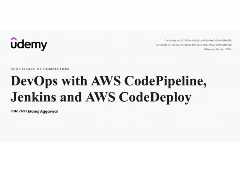 Udemy Certificate | PDF