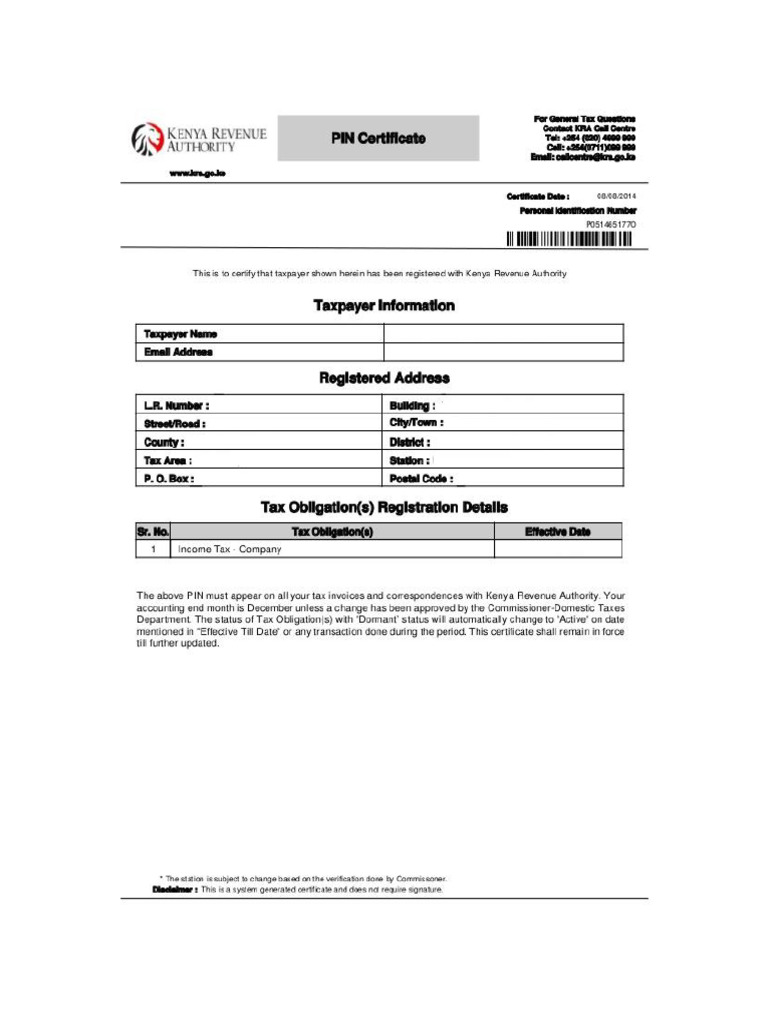 KRA Pin-1 | PDF