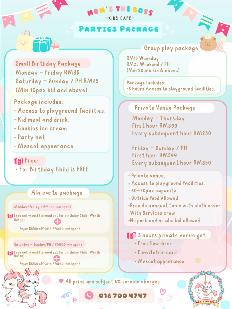 Affordable Birthday Party Packages | PDF | Convenience Food | Fast Food