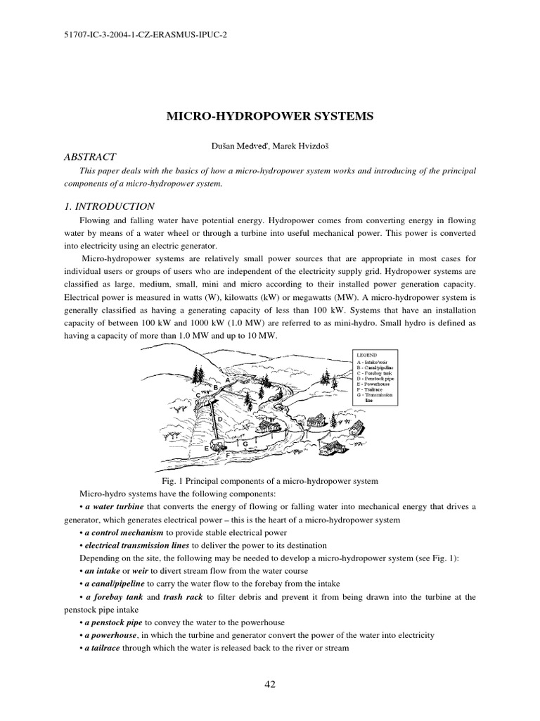 Micro Hyrdo Power | PDF | Belt (Mechanical) | Hydroelectricity