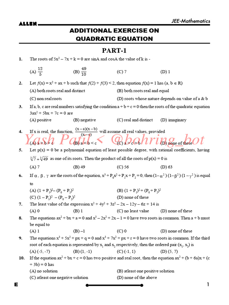 HHJJJ | Download Free PDF | Quadratic Equation | Equations