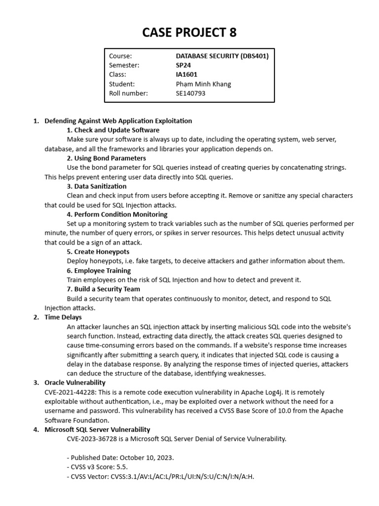 Case Project 8 | PDF | Cyberspace | Computing
