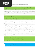 Panduan Penyusunan Kisi-Kisi Dan Soal | PDF