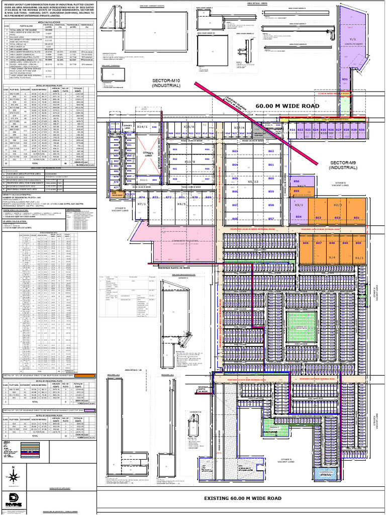 Revised Layout Cum Demarcation - Prominent-9 | PDF