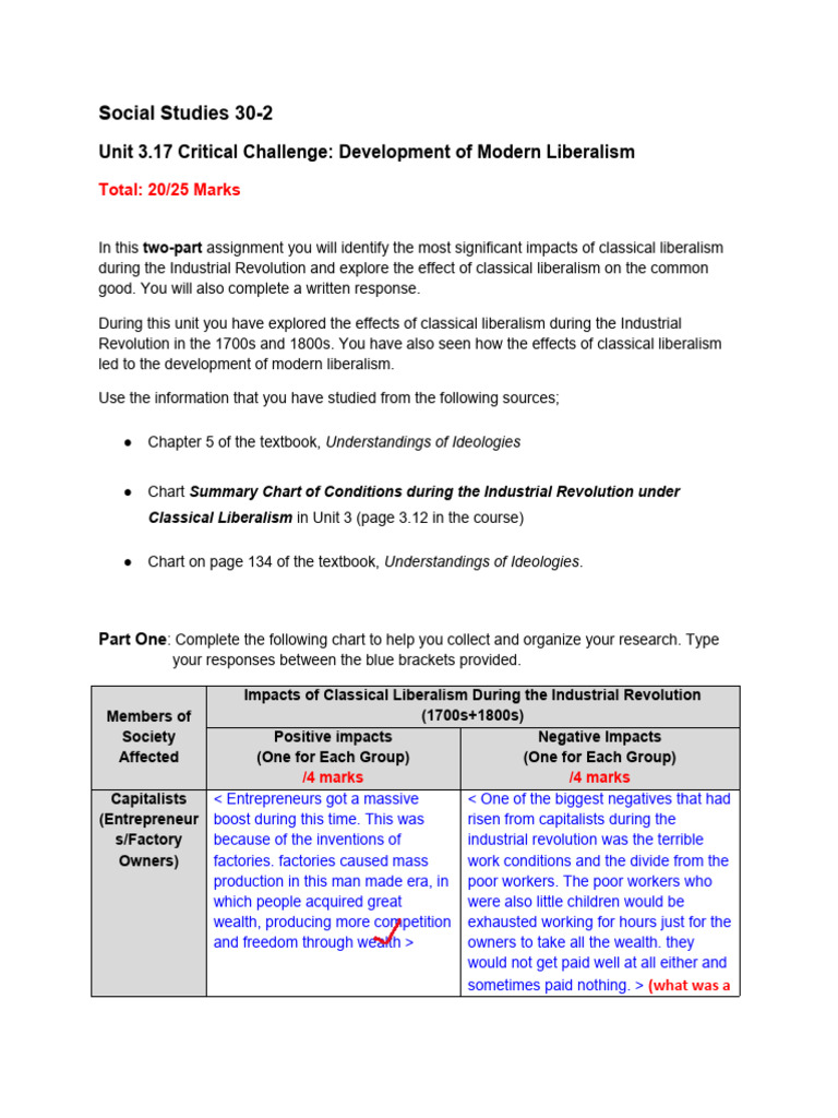 Unit 3.17 Modern Liberalism | PDF | Liberalism | Classical Liberalism