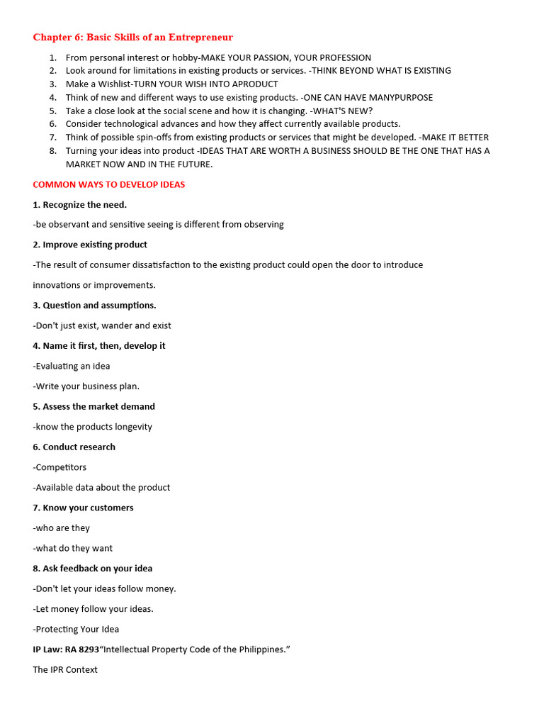 Entrep Reviewer 1 | PDF | Intellectual Property | Patent