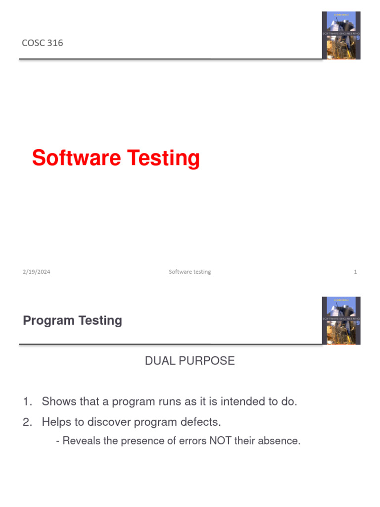 6 - Software Testing Edited | PDF | Software Testing | Unit Testing 6 - Software Testing Edited | PDF | Software Testing | Unit Testing