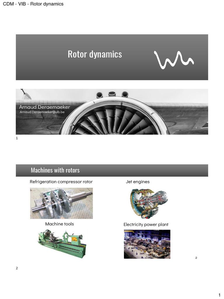 CDM Rotor Dynamics | PDF | Applied And Interdisciplinary Physics | Physics
