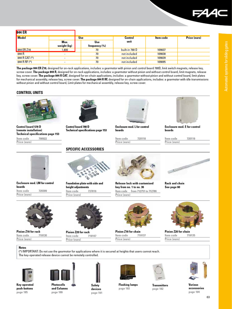 FAAC Gate Motor 1 | Download Free PDF | Electric Motor | Electrical ...
