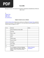 Updated Format of Form DIR-2 - Taxguru - in | PDF | Public Law | Common Law