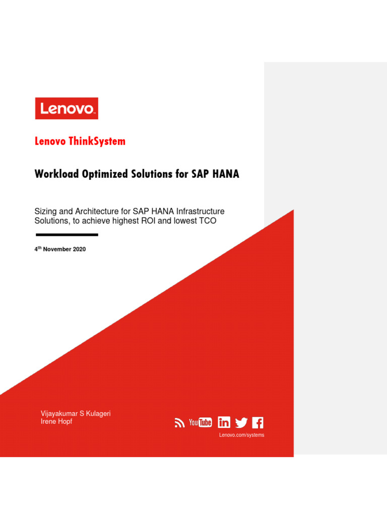 lenovo-thinksystem-workload-optimized-solutions-for-sap-hana | PDF | Solid State Drive | Hard ...