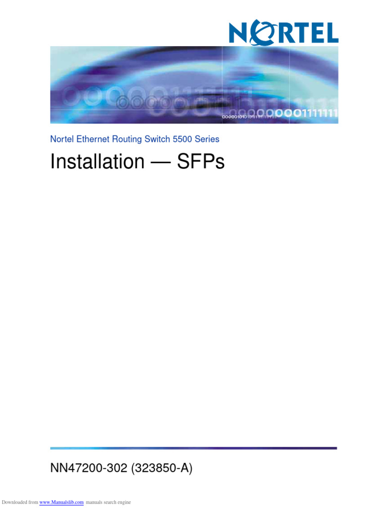 Nortel BayStack 5510-24T Switch - Installation Manual | PDF ...