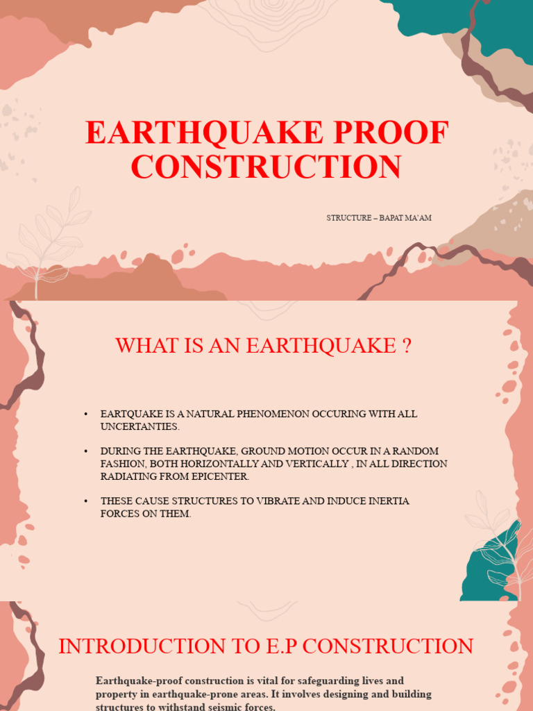 Earthquake Proof Construction-1 | PDF | Earthquake Engineering ...