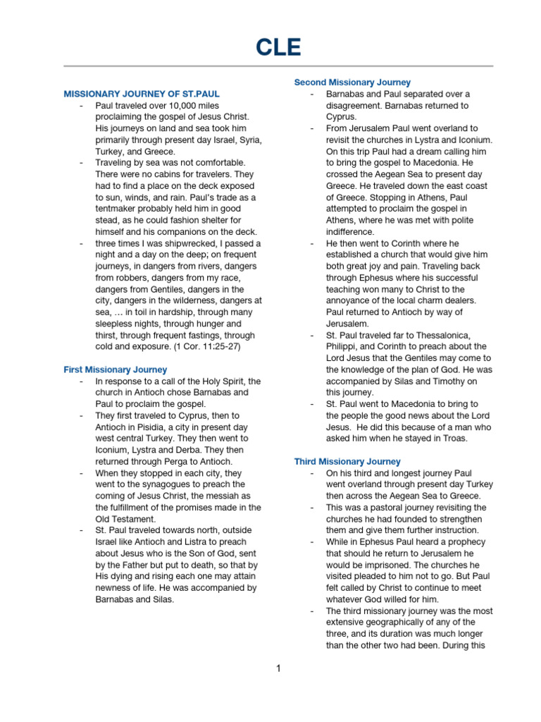 Cle 2 | PDF | Paul The Apostle | Early Christianity
