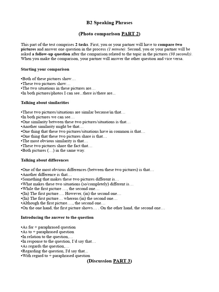 B2 Speaking Tips | PDF | Cognition | Cognitive Science