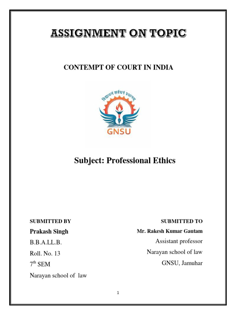 Rakesh Sir | PDF | Contempt Of Court | Justice